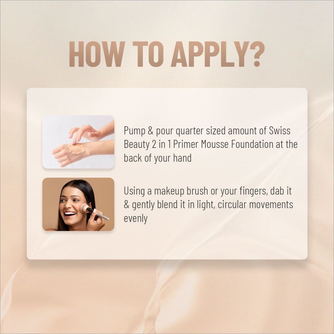 Swiss Beauty Primer Mousse Foundation - RUBNIC